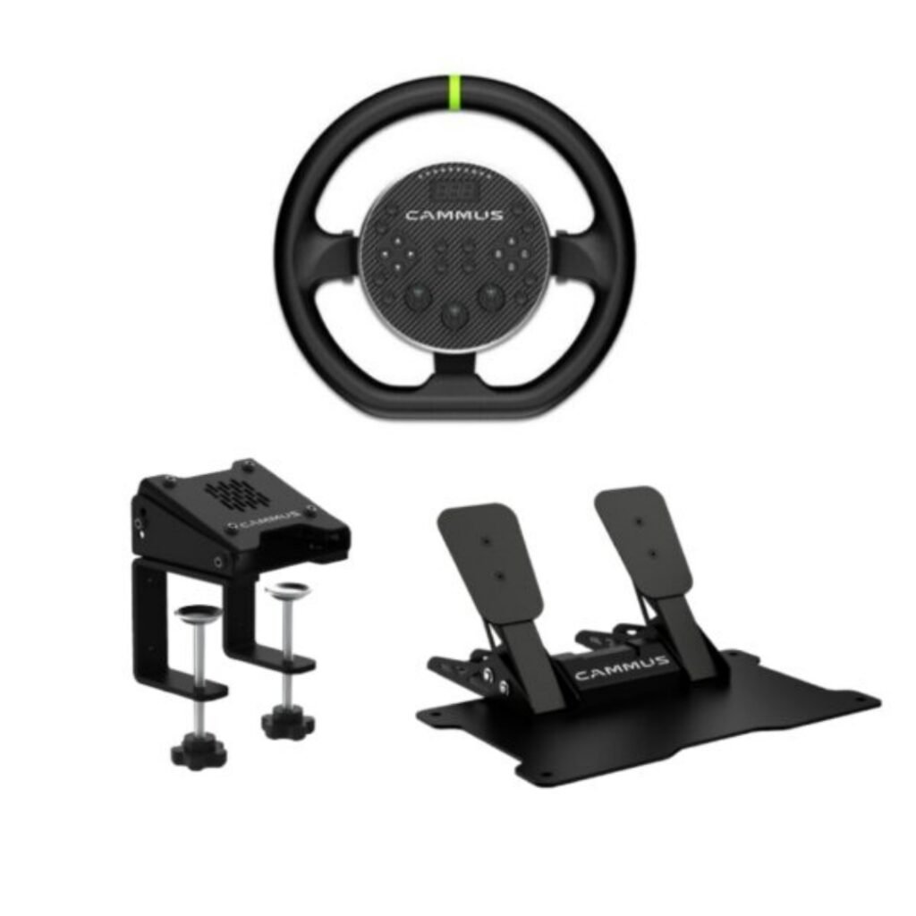 Cammus C5 Wheel , Pedals and Clamp - Bundle
